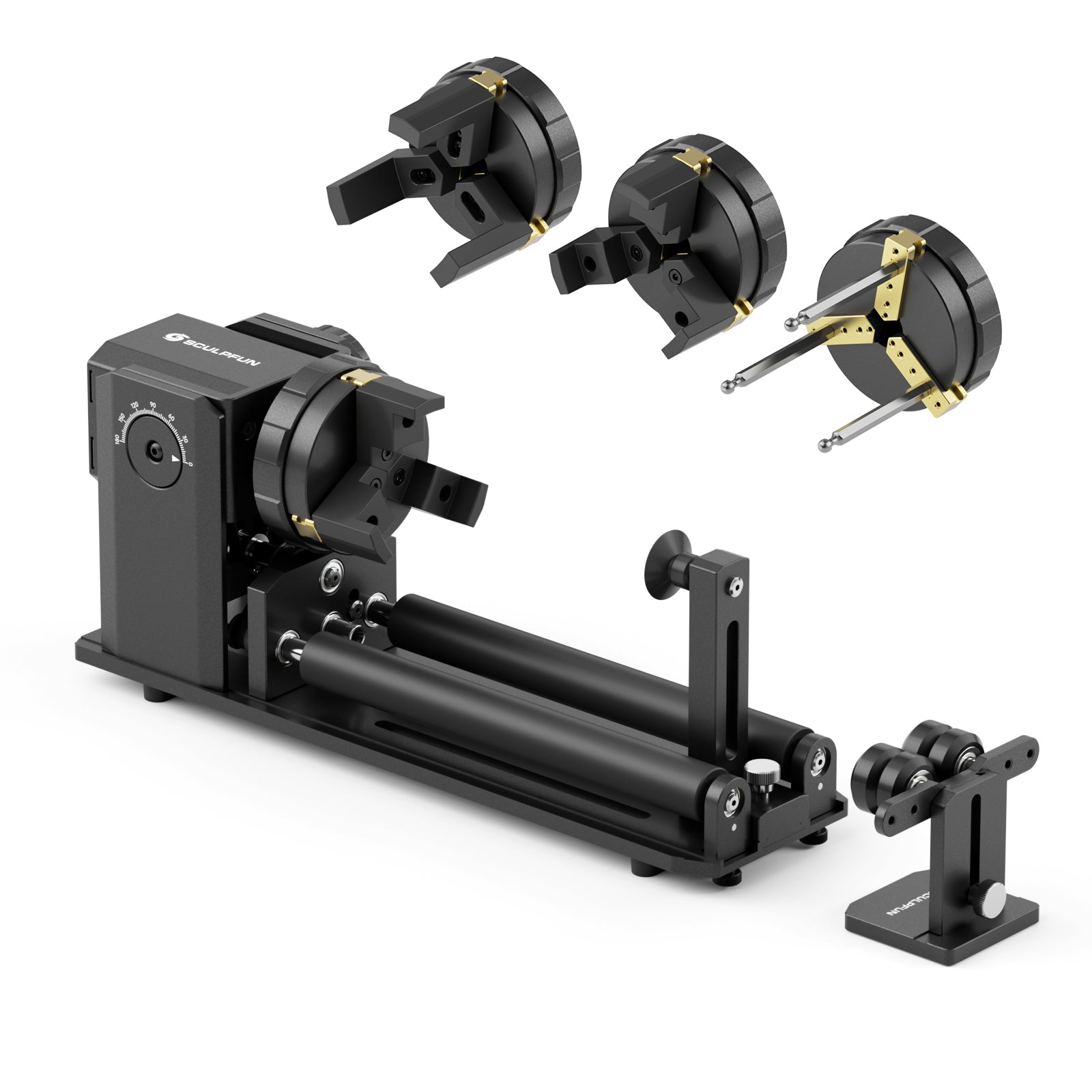 SCULPFUN RA Pro Max 4 in 1 Rotary Roller & Chuck for Laser Engraver ...
